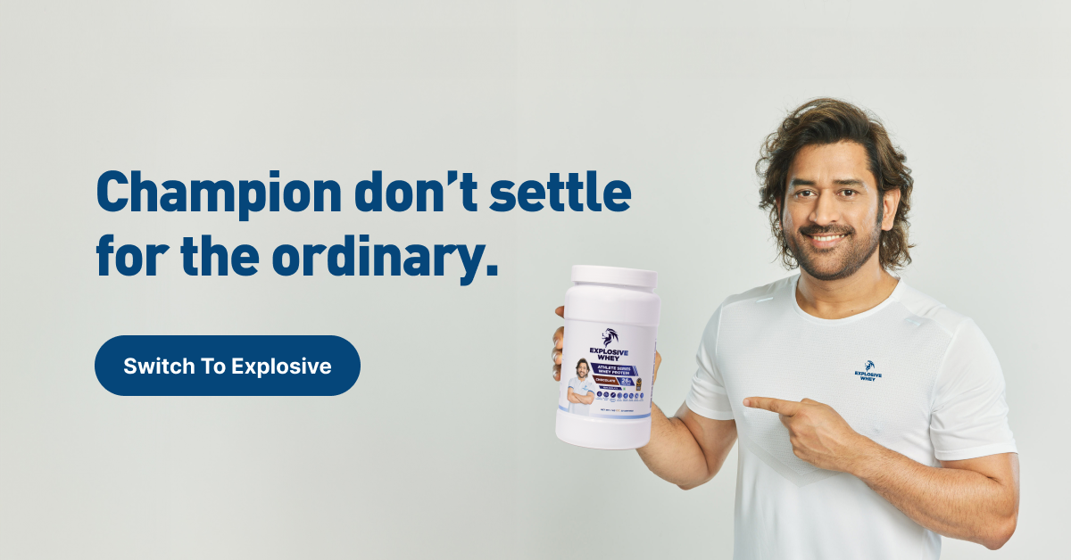 India's Favourite Athlete Standard Supplements | Explosive Whey