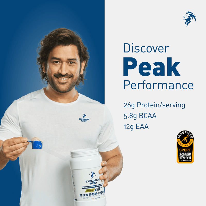 India's Favourite Athlete Standard Supplements | Explosive Whey